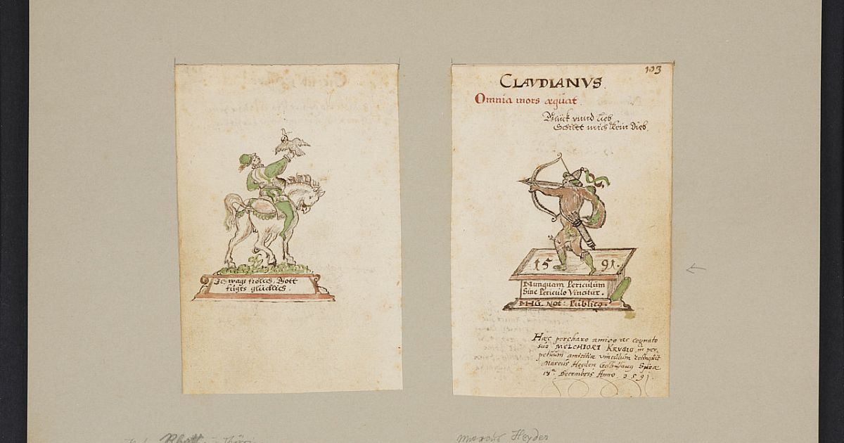 Grafik: Stammbuchblatt - Bayerisches Nationalmuseum
