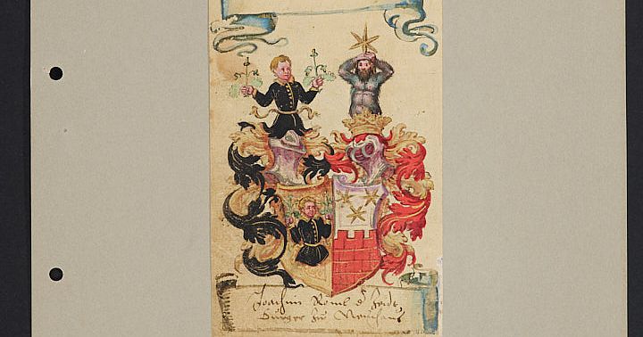 Grafik: Stammbuchblatt - Bayerisches Nationalmuseum