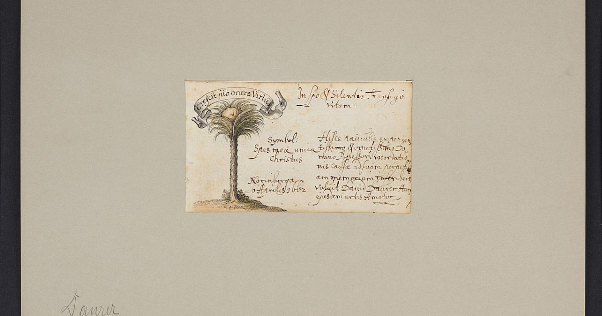 Grafik: Stammbuchblatt - Bayerisches Nationalmuseum