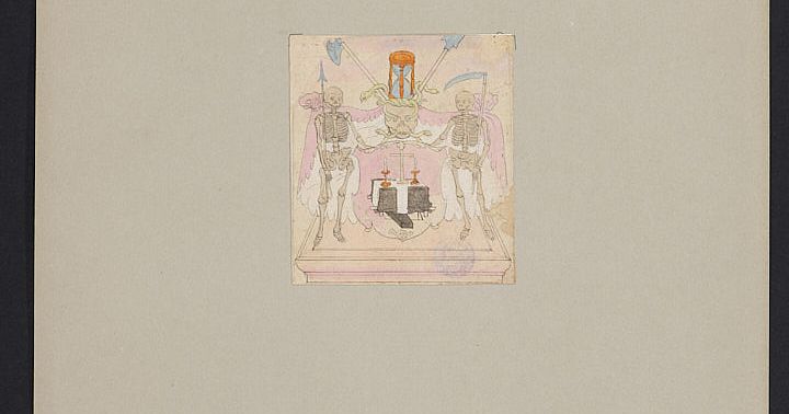 Grafik: Stammbuchblatt - Bayerisches Nationalmuseum