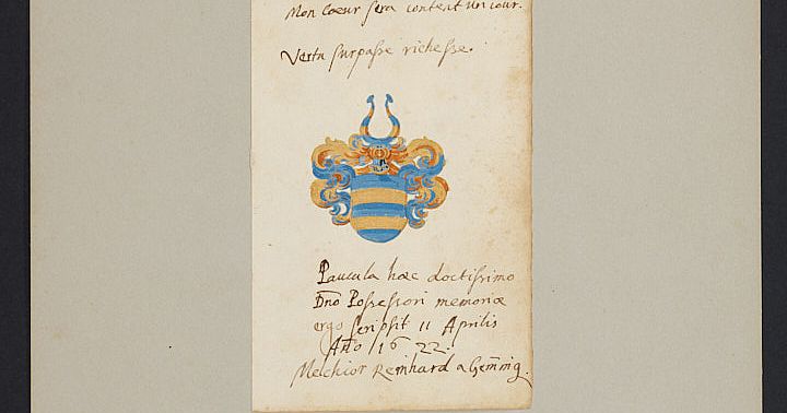 Grafik: Stammbuchblatt - Bayerisches Nationalmuseum