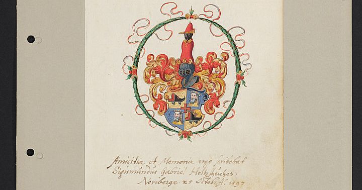 Grafik: Stammbuchblatt - Bayerisches Nationalmuseum
