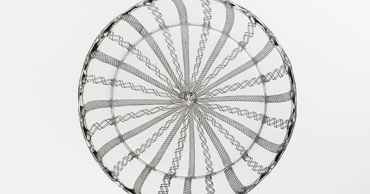 Teller aus Filigranglas (filigrana a retortoli) - Bayerisches ...