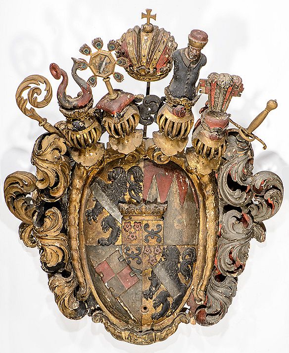 Wappen des Franz von Hatzfeld (1596-1642), seit 1631 Fürstbischof von ...