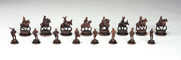 Schachfigur (dunkel): Königin zu Pferd - Bayerisches Nationalmuseum