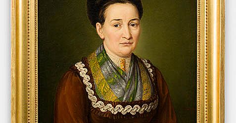 Gattin des vorhergehenden Herrn in bäuerlicher Tracht (Gemälde ...