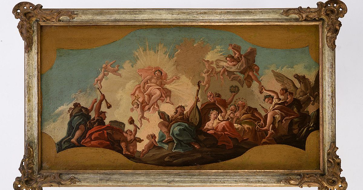 Gemälde (Skizze): Apollo und die Musen - Bayerisches Nationalmuseum