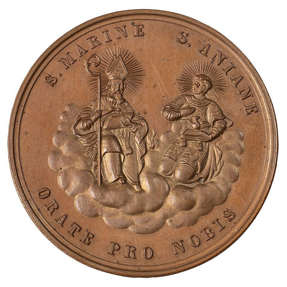 Gedenkmedaille auf das 1200-jährige Jubiläum des Todesjahrs der ...