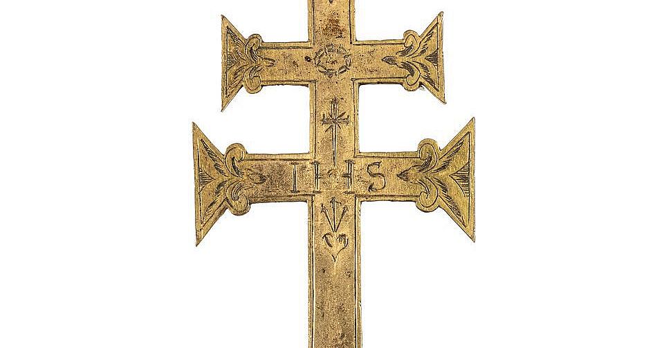 Caravacakreuz mit Christogramm und Mariagramm - Bayerisches Nationalmuseum