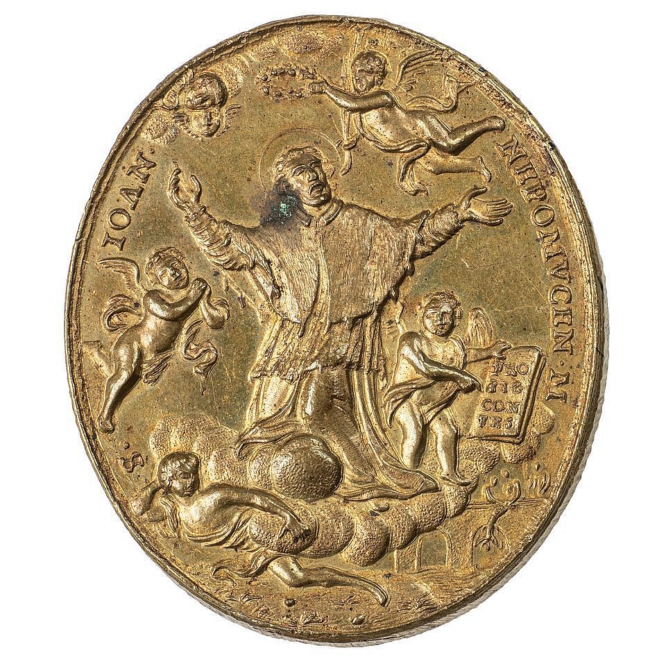 Medaille auf den Heiligen Johannes Nepomuk - Bayerisches Nationalmuseum