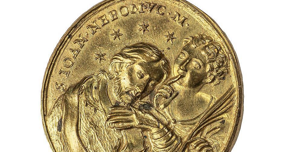 Medaille auf den Heiligen Johannes Nepomuk - Bayerisches Nationalmuseum