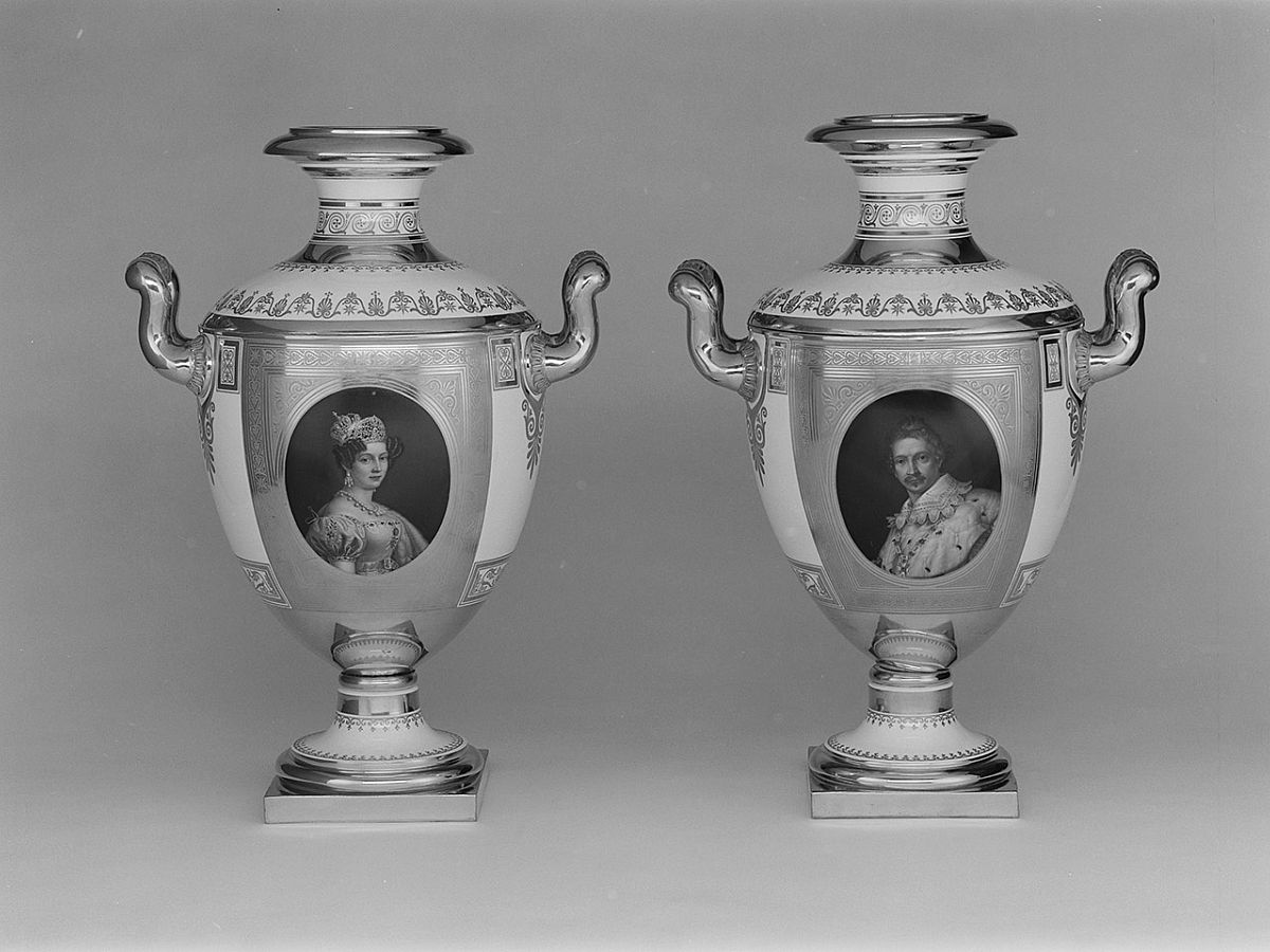 Tasse mit Ansicht des "Monument[s] bey Abach" - Bayerisches Nationalmuseum