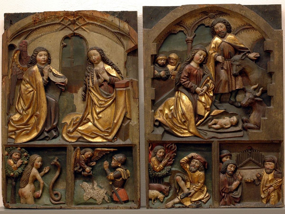 Krönung der Hl. Maria (Relief) - Bayerisches Nationalmuseum