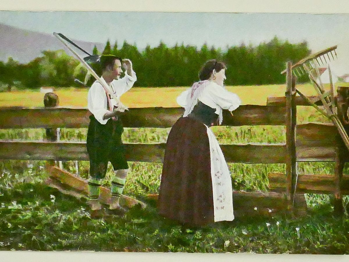Bildpostkarte: Blick auf den Wilhelmina Boulevard in Noordwijk aan Zee - Bayerisches Nationalmuseum