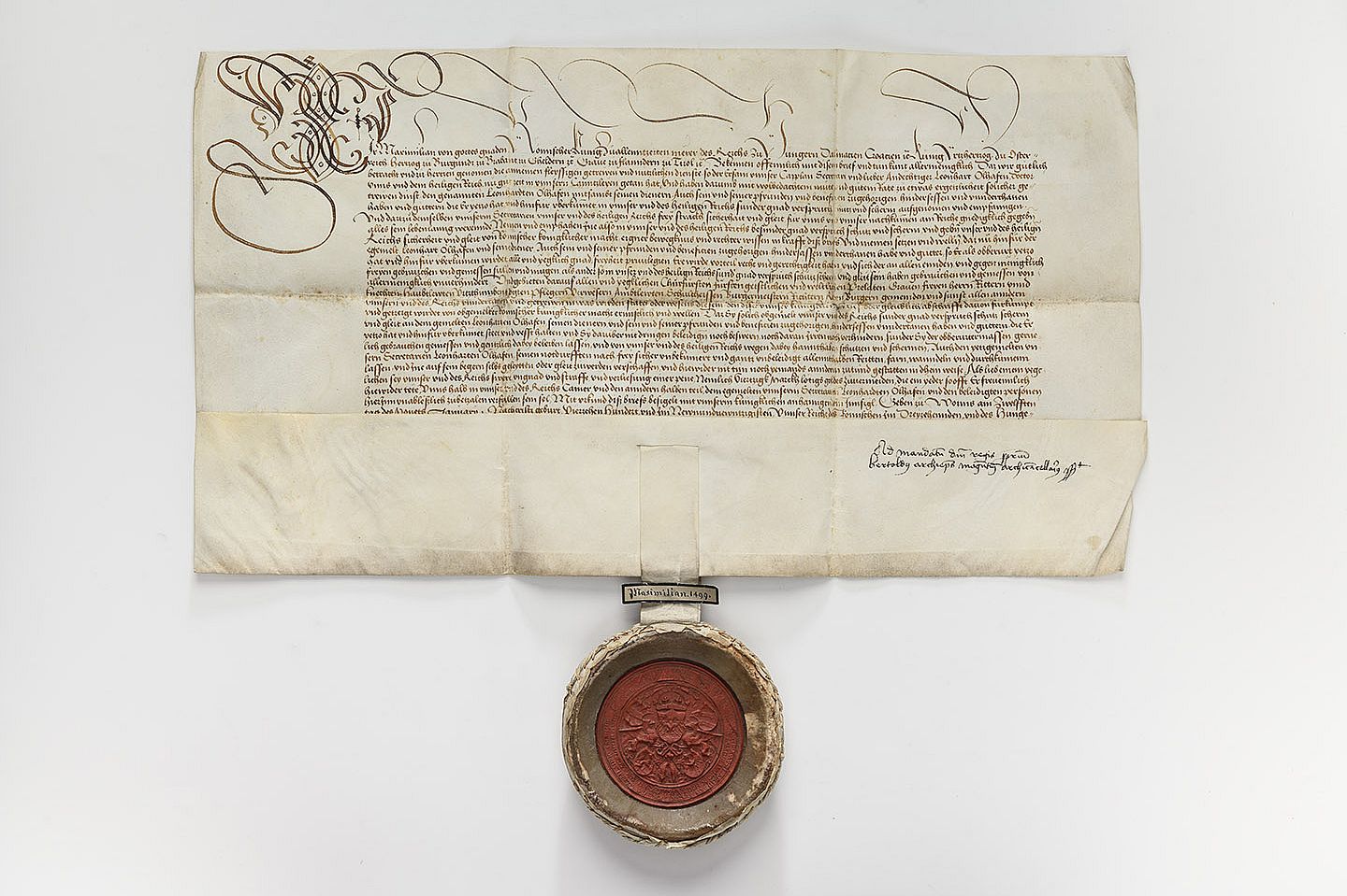 Urkunde mit Siegel - Bayerisches Nationalmuseum